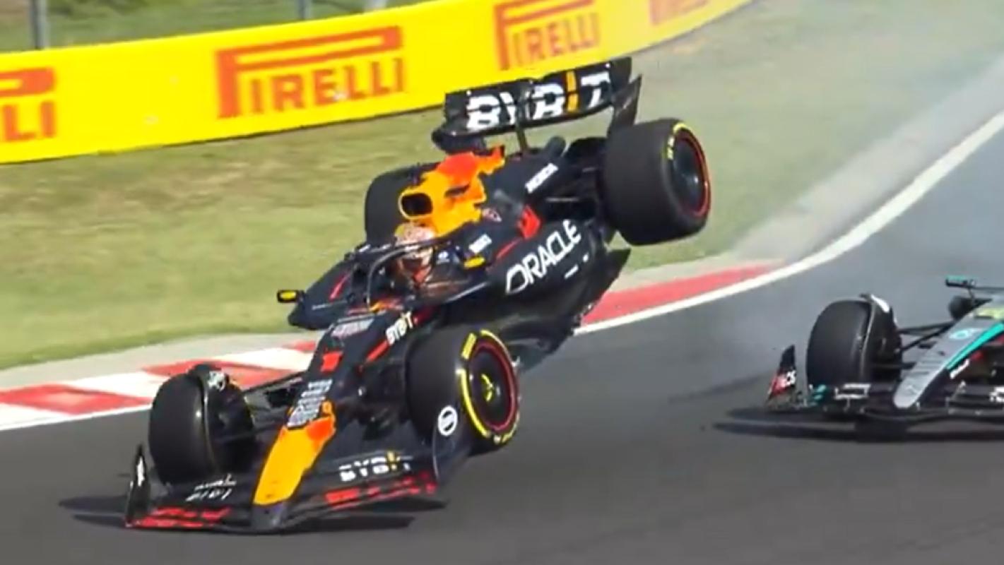 VIDEO | Polémica en la Fórmula 1 tras choque de Verstappen y Hamilton en el GP de Hungría | T13